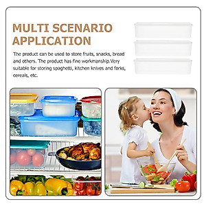 Operitacx Flour Container 3Pcs Pasta Storage Containers Spaghetti Cereal Noodle Keeper Box Refrigerator Airtight Food Storage Containers for Spaghetti Noodles Pasta Eggs Fruits Snacks Pasta Jar