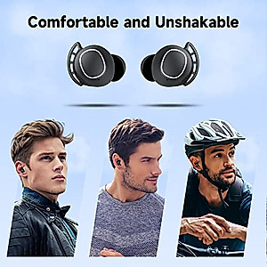 FAMOO Wireless Earbuds, Bluetooth 5.3 Headphones with LED Display, 42H Playtime, Mini Bluetooth Earbuds and Dual Mic with Deep Bass, IPX8 Waterproof Ear Buds for Running Sport Gym Workout