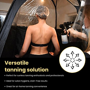 180 Pairs(360feets) Spray Tan Feet Pads Protectors in Pink Color For Sunless Spray Tanning