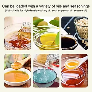 DYCITIQO Oil Sprayer Bottle for Cooking,210ml Leakproof Olive Oil Spray Bottle,Premium Oil Mister with Atomizing Nozzle for Air Fryer,BBQ, Salad, Baking,Grilling Kitchen Gadgets (Black)