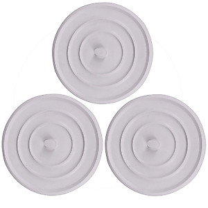 Dogxiong 3 Package 4.5-Inches Silicone Bathtub Drain Stopper Plug Sink Plug Universal Sink Stopper and Travel Plug for Kitchens, Bathrooms and Laundries