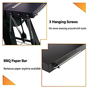 GRISUN Side Table Shelf for Pit Boss Lexington 540 Grills, Heavy Duty Steel Grill Accessories for Pit Boss Lexington - 71505 PB500LX1 Wood Pellet Grill