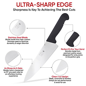 ICEL 8 Inch Chef's Knife, Great for chopping, mincing and dicing. and for all kitchen prep work Cutlery