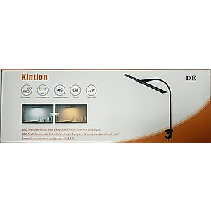 Kintion Desk Lamps for Home Office, 12W Flexible Gooseneck Smart Lighting, Ultra-Bright Extra-Wide Task Light, Study Light, Architectural Light with Clip