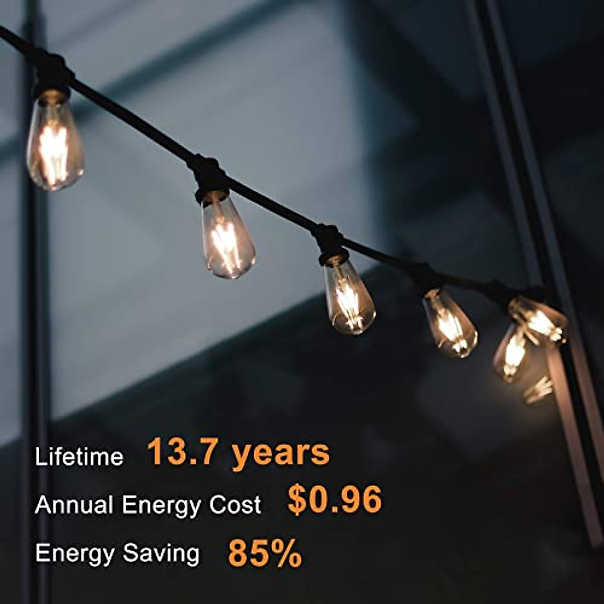 TJOY 12 Pack Vintage 8W ST58 LED Edison Light Bulbs 60W Equivalent, 800Lumens, 2700K Warm White, Dimmable, E26 Base LED Filament Bulbs, CRI80+, Antique Glass Style for Home, Bedroom, Office, Farmhouse