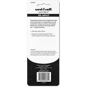 uni-ball Impact Gel Pens, Bold Point (1.0mm), Assorted Metallic, 3 Count