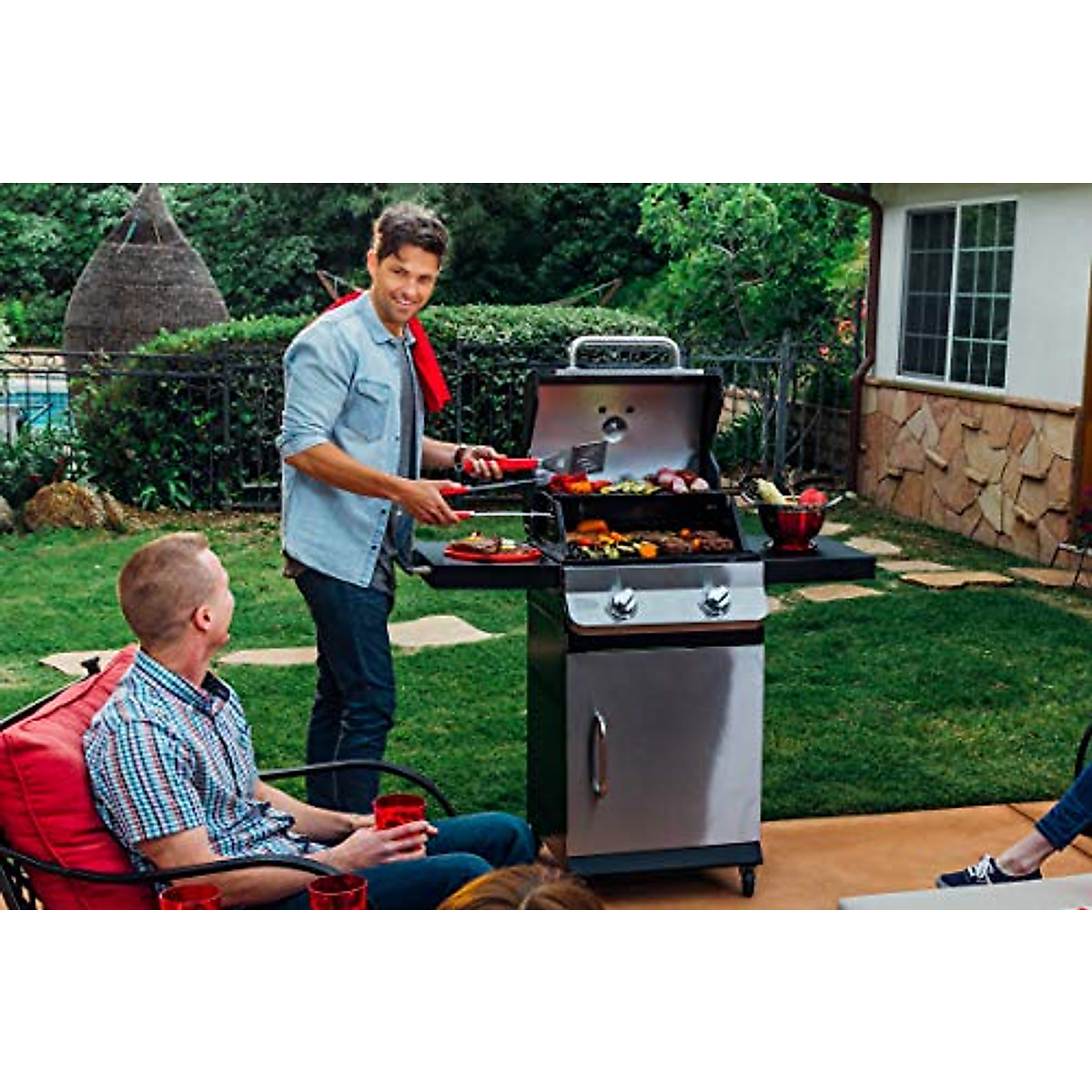 Dyna-Glo DGP321SNP-D Premier 2 Burner Propane Gas Grill, Stainless