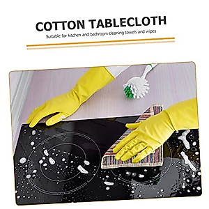 Cabilock 10pcs Color Stripe Square Scarf Microfiber Cleaning Rag Turkish Cotton Towels Turkish Cotton Bath Towels Microfiber Dish Towels Dish Rags Kitchen Dishcloth Hand Towel Cotton Towel