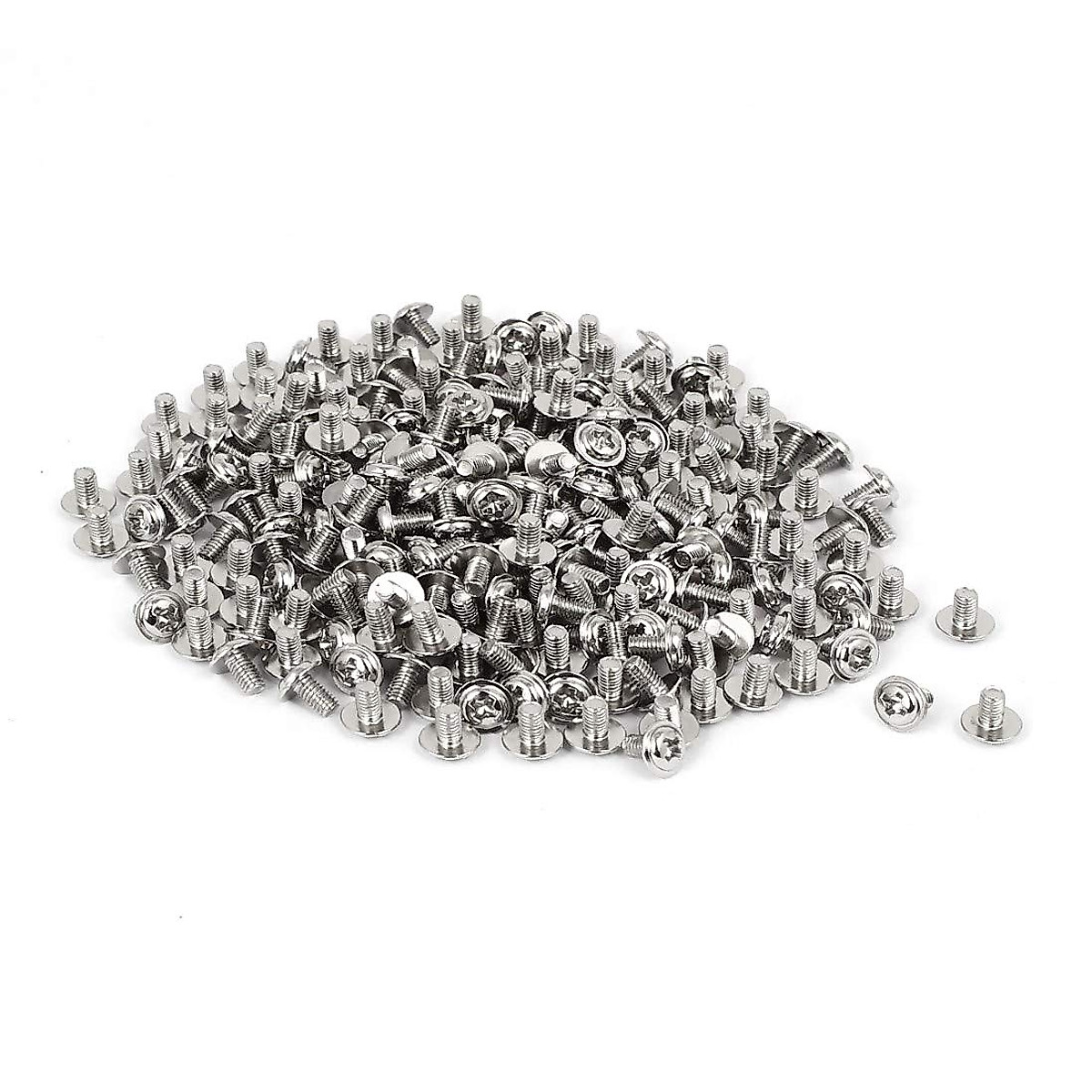 New Lon0167 Computer PC Featured Case Nickel Plated reliable efficacy Phillips Washer Motherboard Screw PWM3x5mm 300pcs(id:86a 42 69 600)