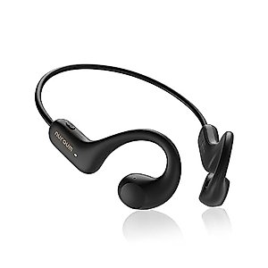NUROUM OW10 Open Ear Air Conduction Headphone, 5.3 Bluetooth Earphone with 2 AI Noise Suppression MEMS Mics, IPX6 Waterproof ,10H Playtime,Sports Headphone for Hiking Running Cycling