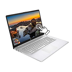 2022 Newest HP 17.3'' HD+ Touchscreen Laptop Business Computer, AMD Ryzen 5 5500U Hexa-Core (up to 4.0GHz), 16GB RAM, 1TB SSD, HDMI, Bluetooth 5, Webcam, Windows 11 w/ 3in1 Accessories, Silver