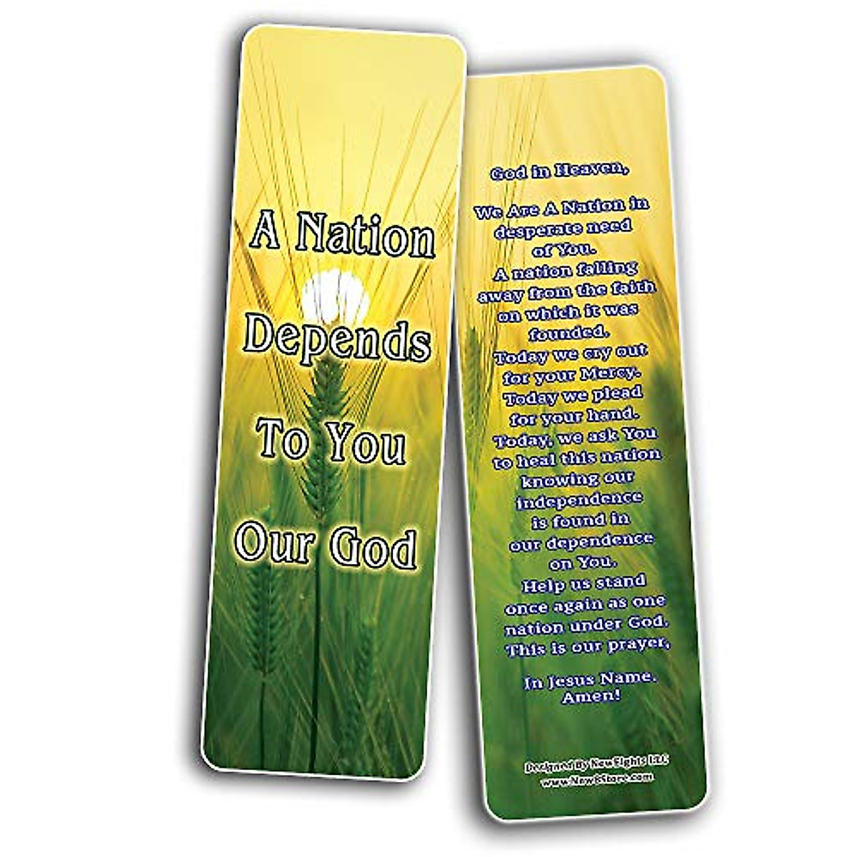 Prayers for Nations Bookmarks (60-Pack) - Perfect Giftaway for Sunday School and Ministries