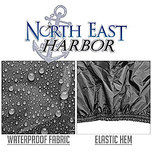 North East Harbor Durable Waterproof Tear-Resistant Class-B RV Motorhome Cover Fits Length 18'-20' Feet Class B Camper Van/Conversion Vans Zippered Panels 500D Polyester Fabric