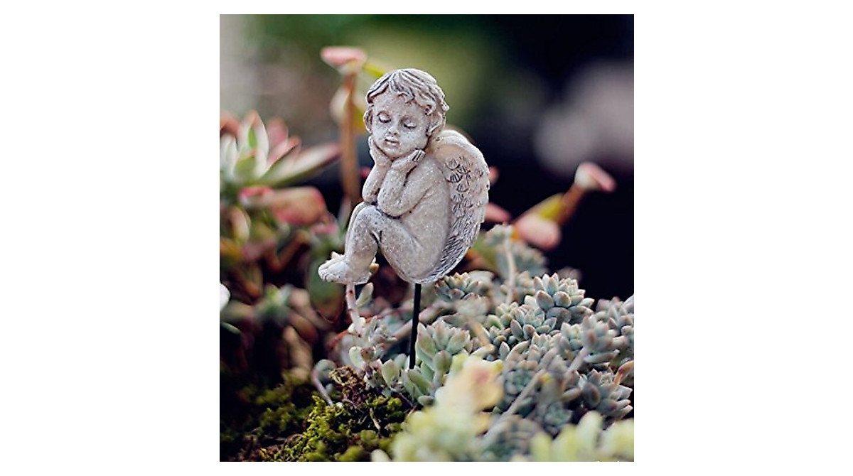 MUAMAX Angel Garden Stakes for Fairy Gardens