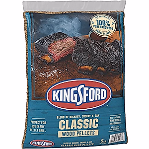 Kingsford Classic Wood Pellets, 100% Natural Hickory, Oak and Cherrywood Hardwood Pellets for Grilling 5 Pounds (Package May Vary)