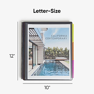 Smead 24 Pocket Poly Project Organizer, 1/3-Cut Tab, Letter Size, Gray with Bright Colors (89206)