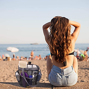 Attmu Mesh Shower Caddy Portable, Quick Dry Hanging Shower Tote Bag for College Dorm Room Essentials, Large Capacity Shower Caddy Dorm for Bathroom