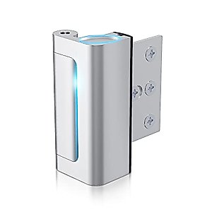 AceMining Door Reinforcement Lock Withstands 800lbs of Force - Silver Extra Door Lock with 8 Screws Prevents Unauthorized Entry,Add a Door Security Lock for Home Safety & Privacy
