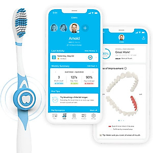 (New Model) Truthbrush Classic Tracker Hub Bundle. 2 Minutes Beeper. Track Brush Duration, Coverage with Daily Activity Calendar. Develop Great Oral Habit. Android iOS App