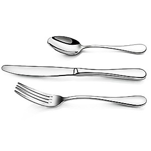 Artaste 59380 Rain 18/10 Stainless Steel Flatware 36-Piece set, Service of 12