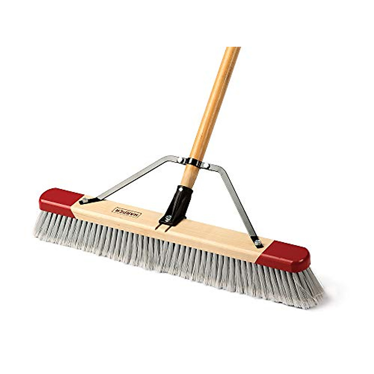Harper 2224P1 Premium Indoor Smooth-Surface Hardwood 24 in. Push Broom, Brown