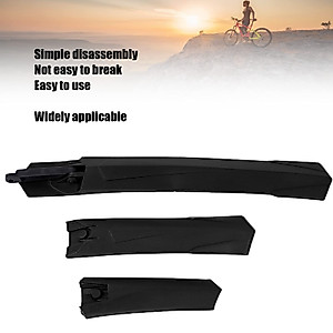 HERCHR Road Mountain Bike Bicycle Cycling Tire Front/Rear Mud Guards Mudguard Fenders Set for Riding Cycling(Black)