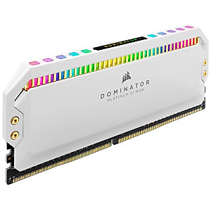 Corsair Dominator Platinum RGB 32GB (4x8GB) DDR4 4000 (PC4-32000) C19 1.35V Desktop Memory - White