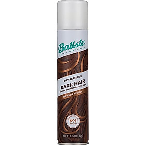 Batiste Dry Shampoo for Dark Hair, Refresh Hair and Absorb Oil Between Washes, Waterless Shampoo for Added Hair Texture and Body, 6.35 OZ Dry Shampoo Bottle