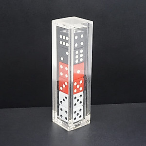 2 Pieces Dice Display Box Acrylic Dice Display Case Acrylic Dice Storage Box Magnetic Dice Box for Game Dice, Transparent