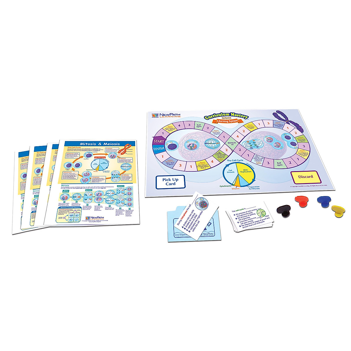 NewPath Learning Mitosis & Meiosis Learning Center Game - Grades 6-9, Standard, Full