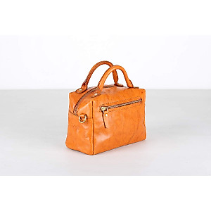 Ancicraft Shoulder Bags For Women Leather Handbags Yellow brown Top Handle Crossbody Bag Purse For Her Fashion