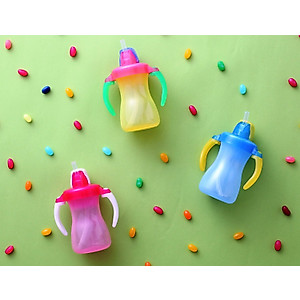 Pigeon Petit Straw Bottle Aqua Blue 150mL