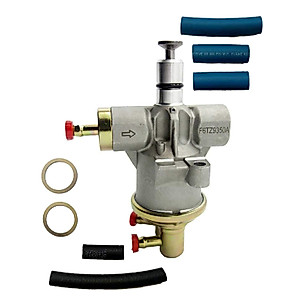 Lift Valley Fuel Pump with Hose Lines Washers Install Kit For 1994-1997 Ford F250 F350 Superduty 7.3L Diesel Powerstroke Replaces OE# F6TZ-9350-A