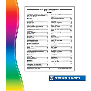 Spectrum Test Prep Grade 2 Workbook, Ages 7-8, Reading Comprehension, Language Arts & Math Workbook, Grammar, Vocabulary, Addition, Subtraction, Writing Practice Tests, 2nd Grade Test Prep Workbook