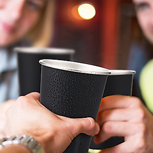 10 Packs Stainless Steel Cups Unbreakable 12 oz Pint Tumbler Stackable Metal Cup Black Drinking Glasses Shatterproof Cup Tumblers Drinking Cups for Birthday Party Camping Travel Outdoors Supplies