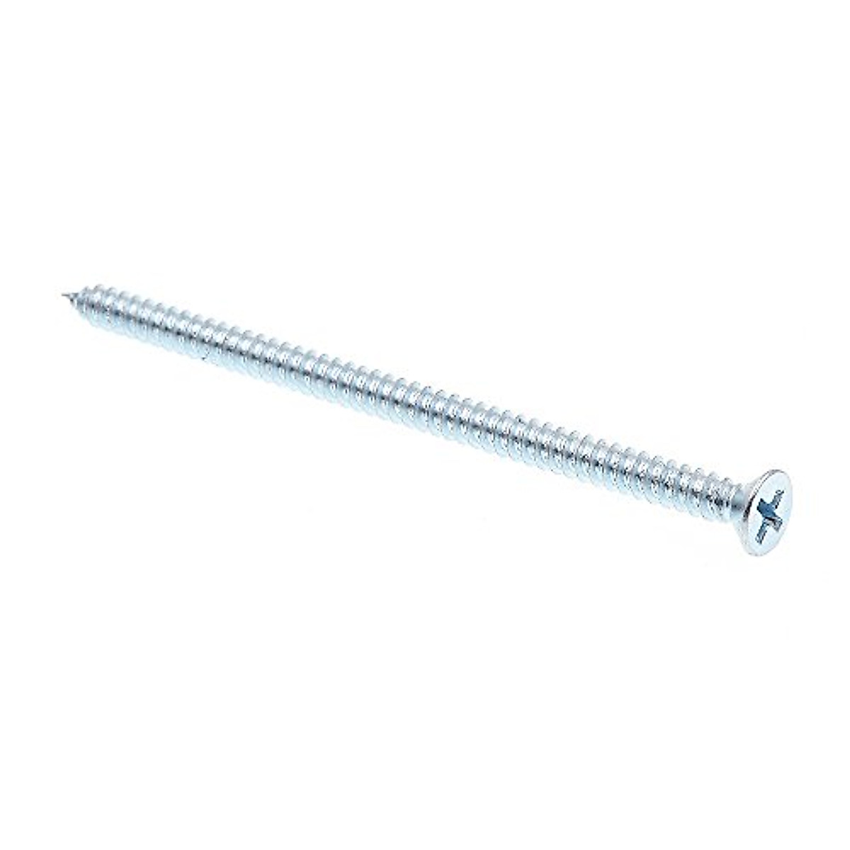 Prime-Line 9016871 Sheet Metal Screw, Self-Tapping, Flat Head Phillips, #8 X 3 in, Zinc Plated Steel, Pack of 100