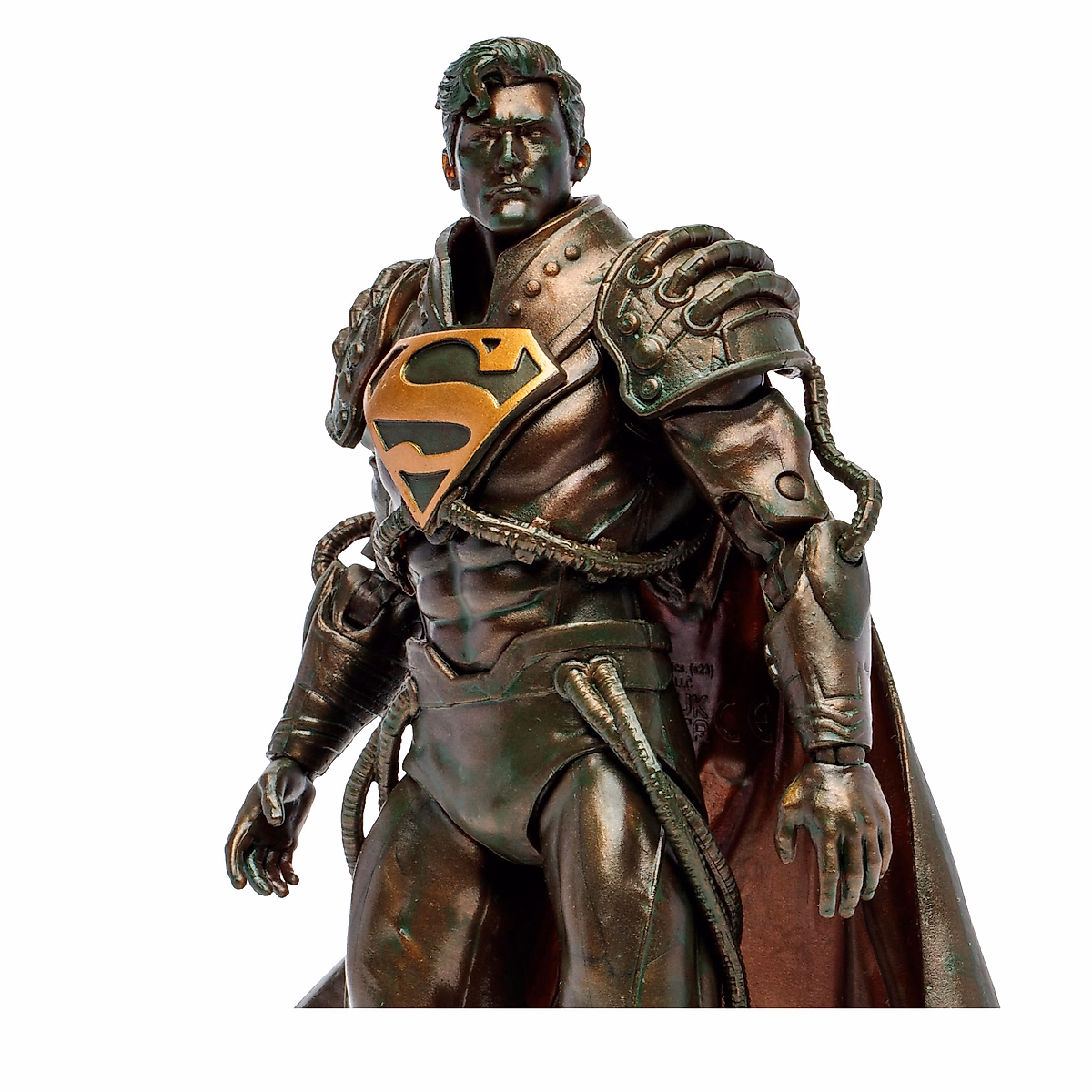BANDAI McFarlane DC Multiverse Superboy-Prime Patina Edition 7" Action Figure - Ultra Articulated Collectible with Exclusive Patina Paint Armor (Infinite Crisis)