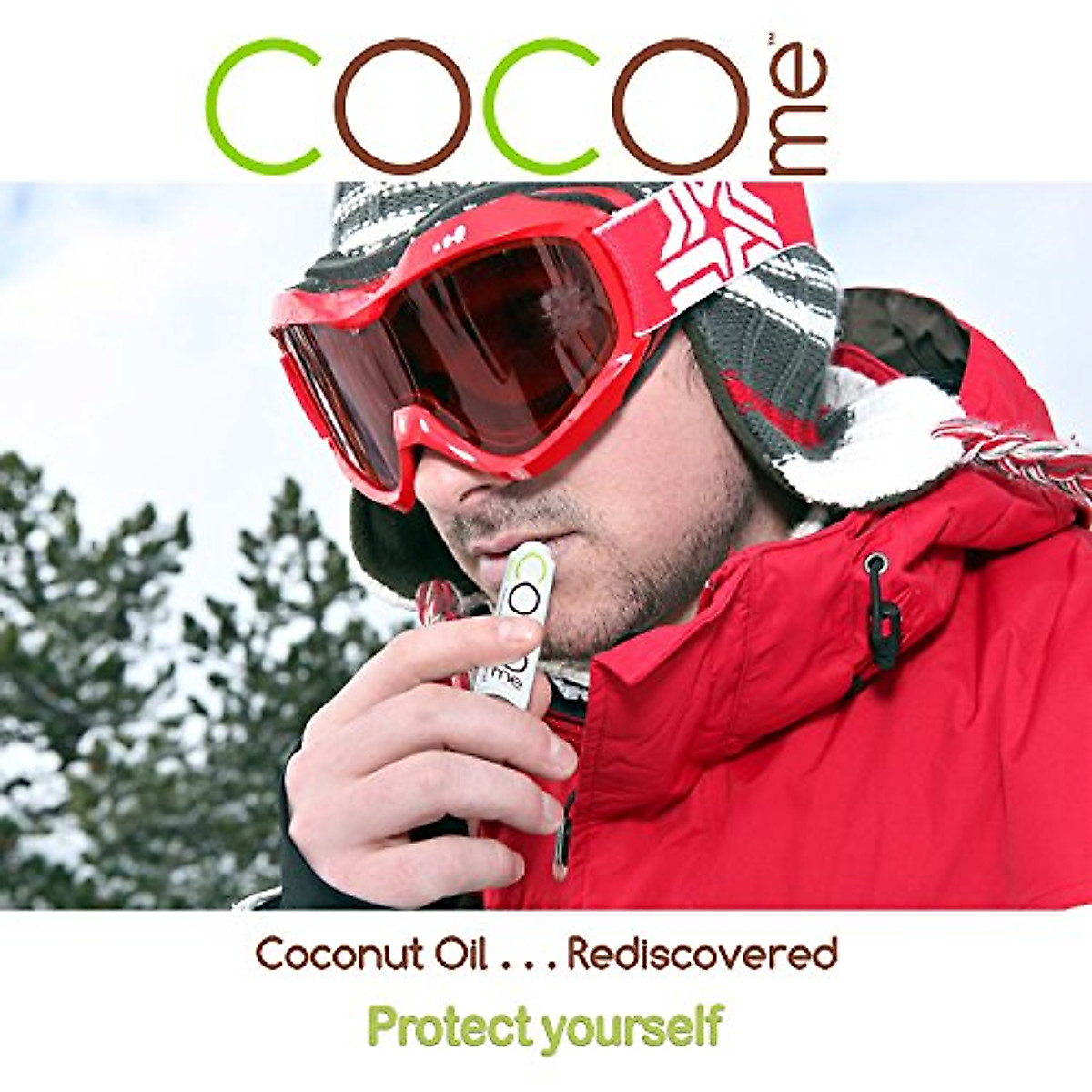 CocoMe Organic Lip Balm. Virgin coconut oil and beeswax. Best lip repair, lip moisturizer and protection among lip care products. Enhances honest beauty. Dermatologist recommended. Pack of 3 lip balms