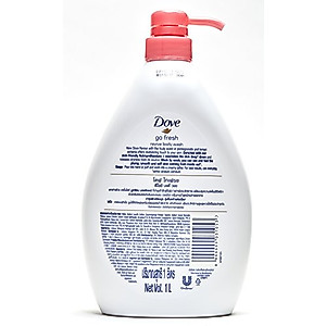Dove Go Fresh Revive Body Wash, Pomegranate and Lemon Verbena Scent, 33.8 Ounce (1 Liter) International Version