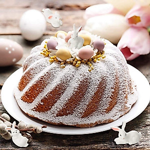 Rabbit Ornaments, Cute Animal Figurine, DIY Hare Miniature, Resin Craft, Fairy Garden Bunny Bonsai Easter Decoration, Animals Model(7)