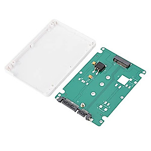 SSD Adapter, Durable Solid State Drive Adapter, 3.94 * 2.76 * 0.28Inch Convenient Laptop Notebook PC for Computer Desktop(White)
