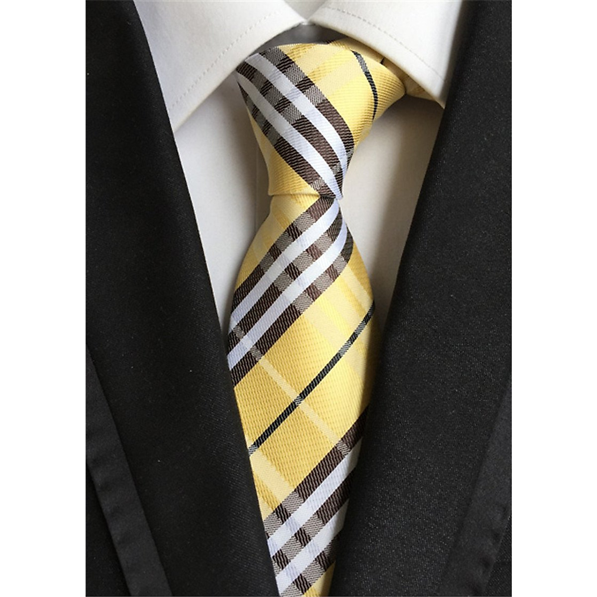 YanLen Lot 9 PCS Classic Men's Tie Necktie Woven JACQUARD Neck Ties