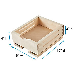 CabinetRTA Wood Pull Out Spice Rack Organizer for Cabinet - 5.5"(W) x 10"(D) x 2"(H) for Upper Kitchen Cabinets and Pantry Closet, for Spices, Sauces, Canned Food etc…