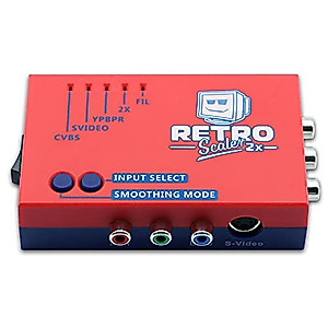 Kacenray A/V to HDMI Converter and Line Doubler for Retro Game Console PS2 / N64 / NES/Dreamcast/Saturn / MD1 / MD2