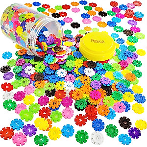 TOYLI Smart Coins 500 Pieces Interlocking Discs Set, Kids STEM Toys, Kindergarten Classroom Must Haves