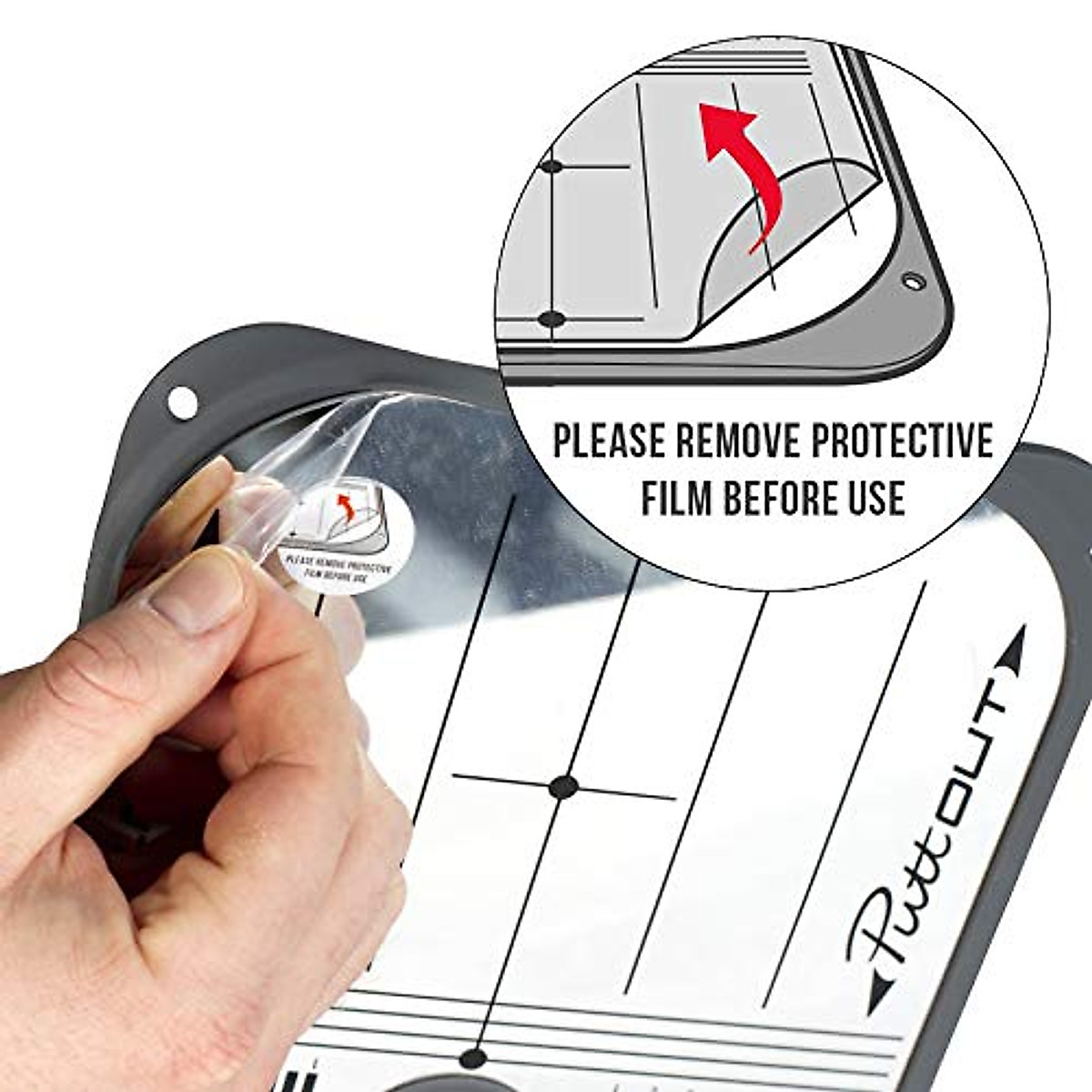 PuttOUT Golf Putting Mirror Trainer and Alignment Gate