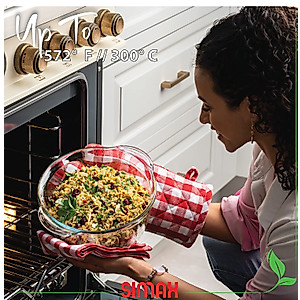 Simax Casserole Dish with Lid, Glass Casserole Dish, Holds 96 Oz (3 Quarts), Oven to Table Serving Dish, Microwave, Dishwasher, and Oven Safe Cookware