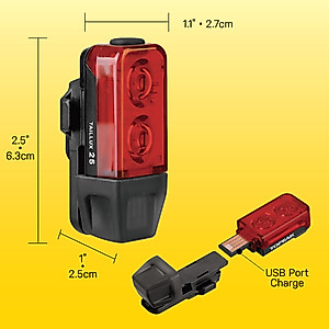 Topeak TaiLux 25 USB Tail Light, Rechargeable
