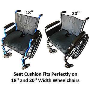 Orthopedic Gel Seat Cushion-Office Chair Cushion w/ 90% More Memory Foam for Sitting Comfort-Ergonomic for Coccyx, Tailbone, Sciatica & Back Pain Relief Perfect for Car, Truck, Wheelchair, Desk Chair