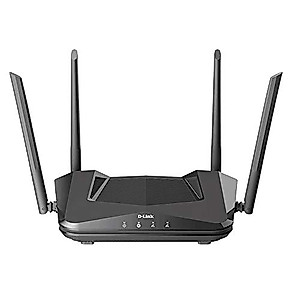 D-Link EXO WiFi 6 Router AX1500 MU-MIMO Voice Control Dual Band Gigabit Gaming Internet Network High Speed Performance WP3 (DIR-X1560-US), Black